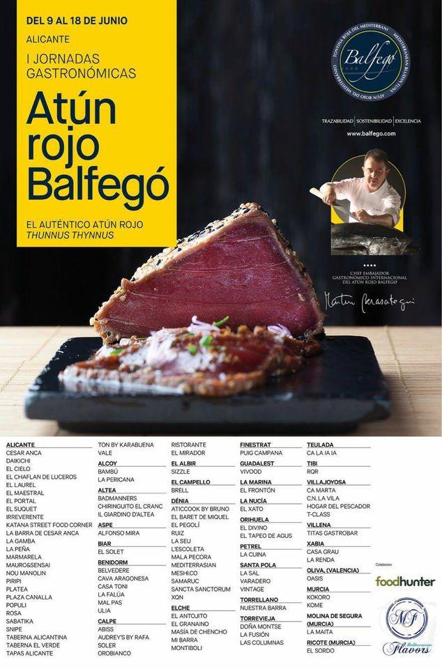 Carta del restaurante La mar del Chola, Jávea