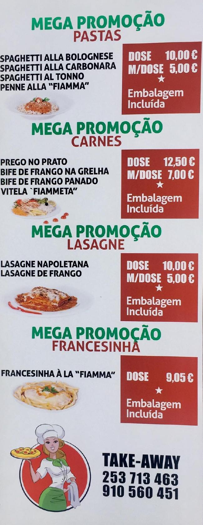 Menu em La Fiamma (BRAGA) restaurante, Braga