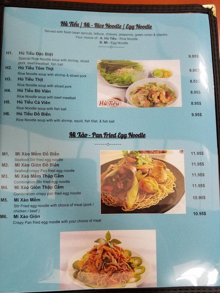 Menu at Pho Time restaurant, Enterprise