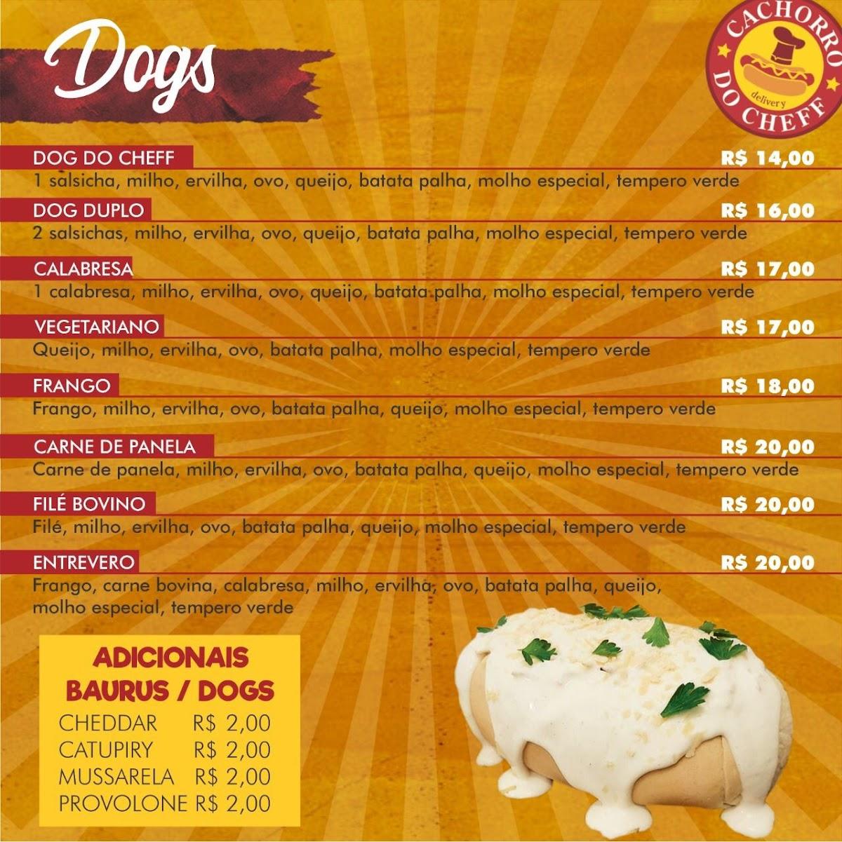 Menu em Cachorro do Cheff pub & Bar, Rio Grande