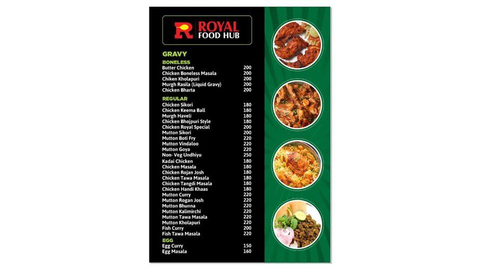 Menu at ROYAL FOOD HUB, Ahmedabad