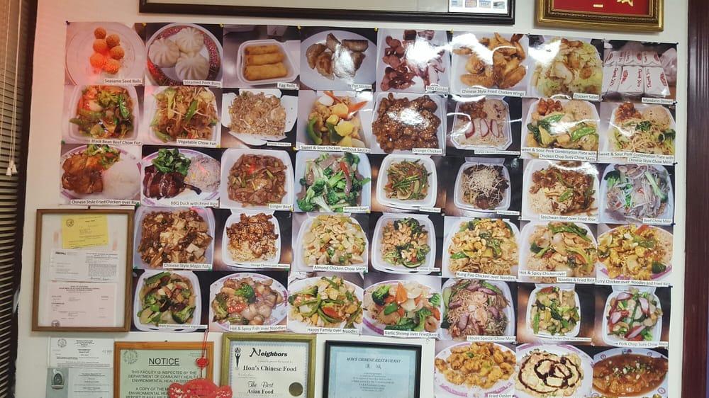 Menu at Hon's Chinese Food Restaurant, Fresno