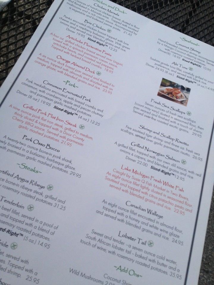 Menu at Courthouse Pub, Manitowoc