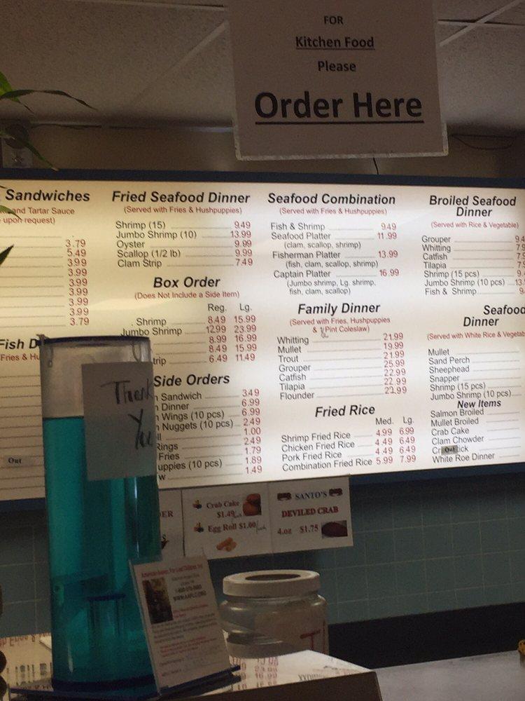 Menu at Blue Sea Seafood Market & Restaurant, Tampa