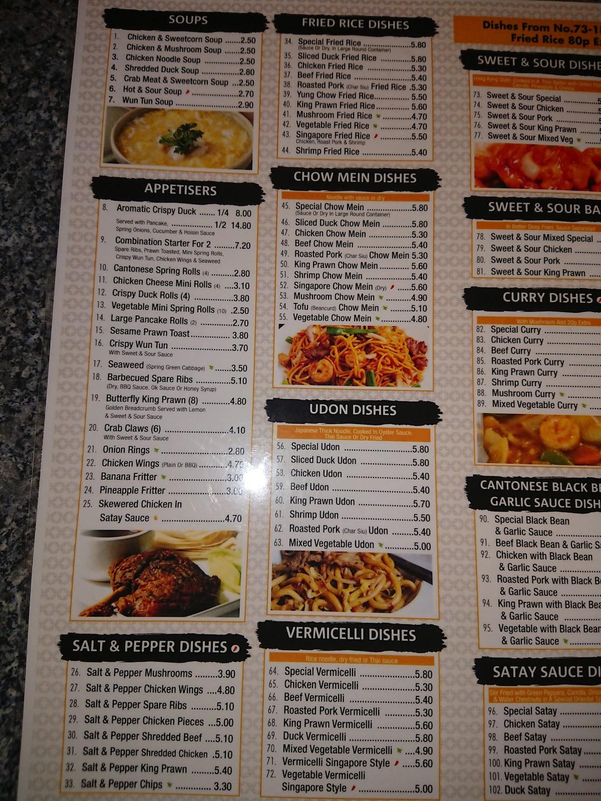 Menu at Lin's Chinese Takeaway @ Great Horton Road fast food, Bradford