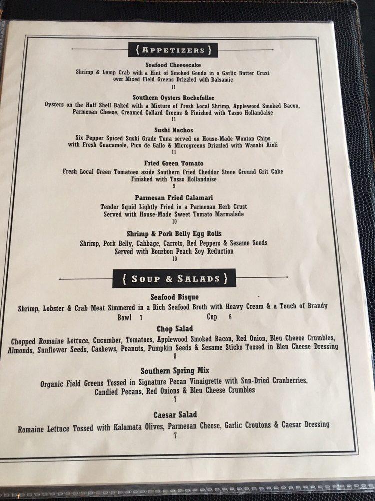 Menu at Sundae Cafe at Tybee, Tybee Island, 304 1st St