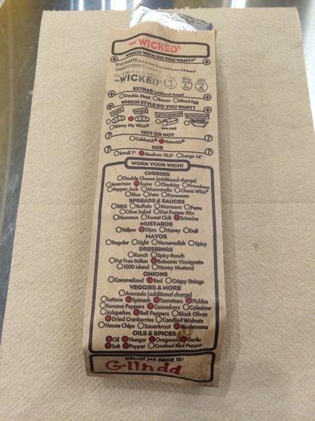 Menu at Which Wich Superior Sandwiches restaurant, Aliso Viejo