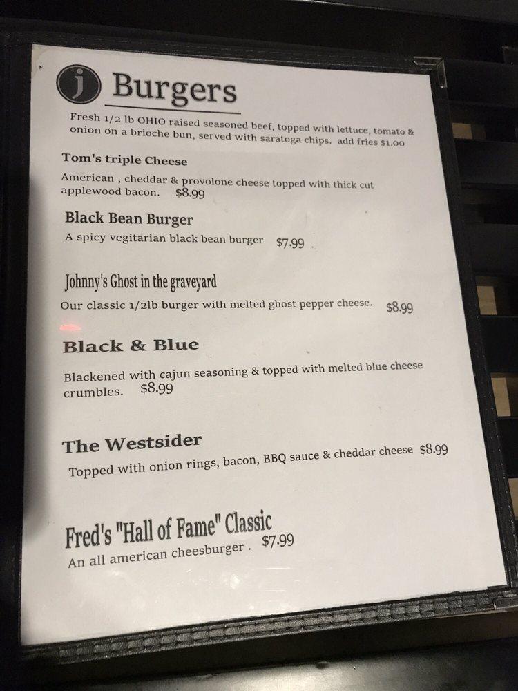 Menu at johnny's Westside Bar & Grill, Cincinnati