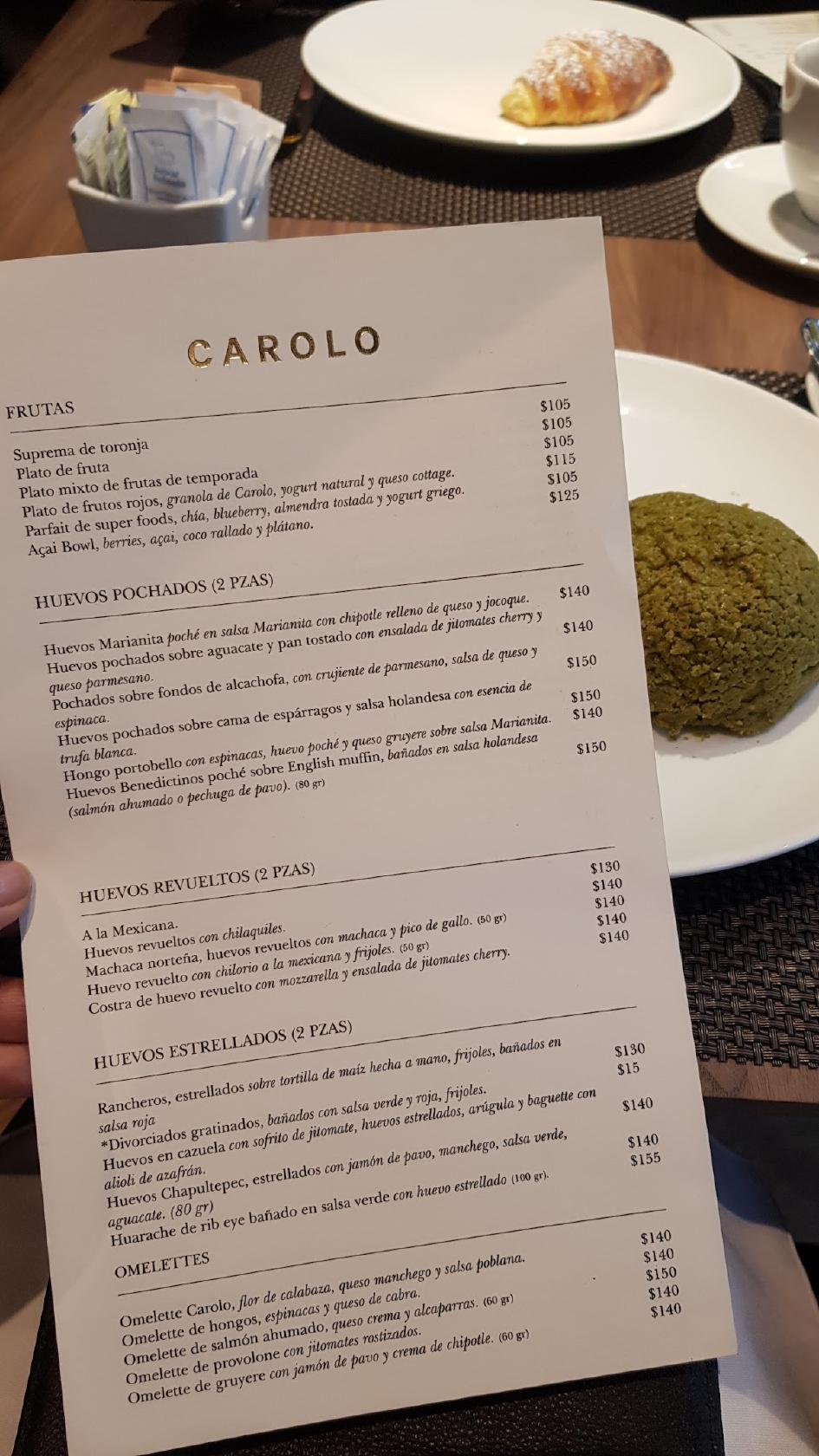 Menu at Carolo Fashion Drive restaurant, San Pedro Garza García, Av ...