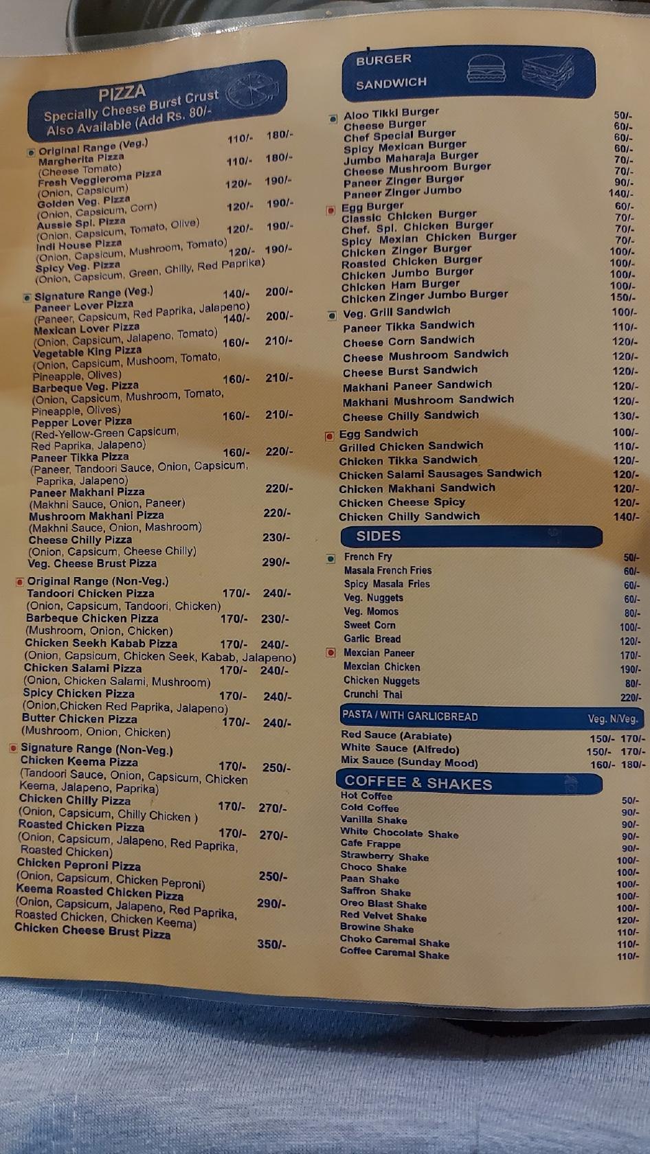 Menu at Delicious Bite, Banga Rural
