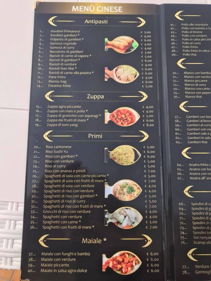 Menu da Ristorante Sushi Yu, San Felice Circeo