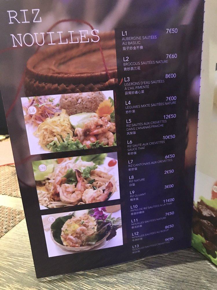 Menu au Thai Basilic restaurant, Tremblay-en-France, 20 rue des Buissons