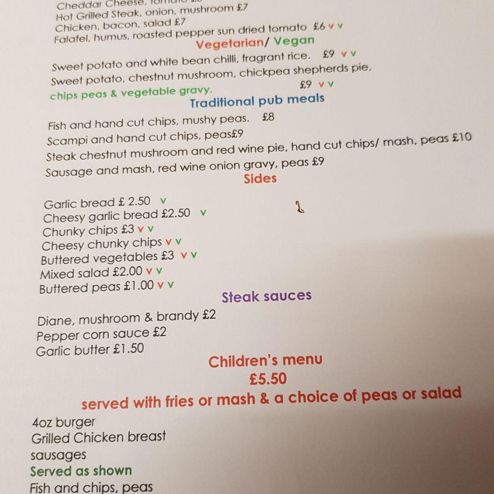 Menu at The Navigation pub & bar, Sowerby Bridge, 47 Chapel Ln