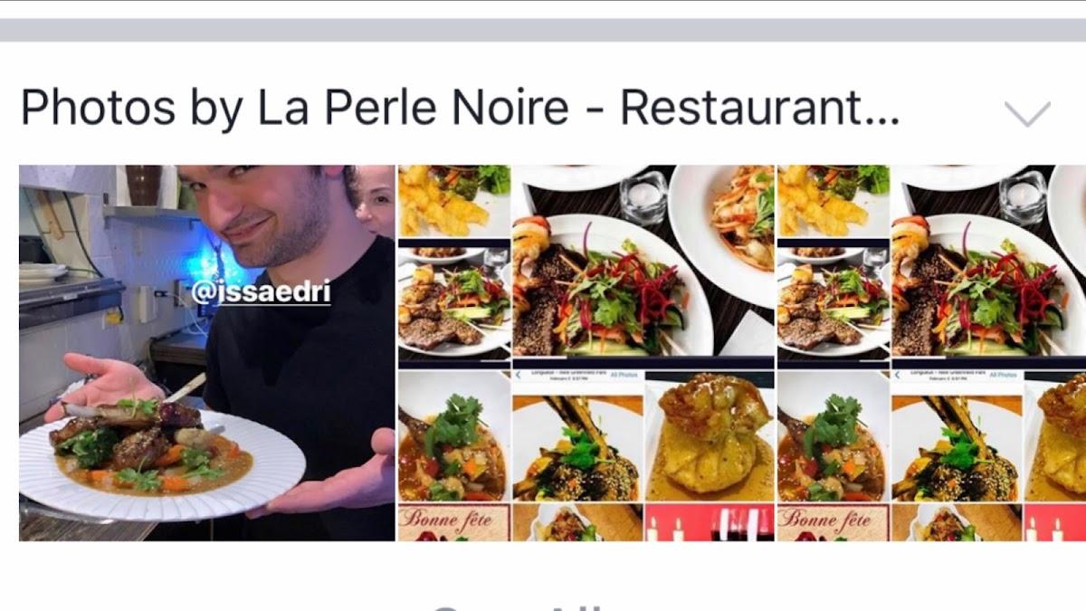 Menu au La Perle Noire restaurant, Brossard, Grande Allée