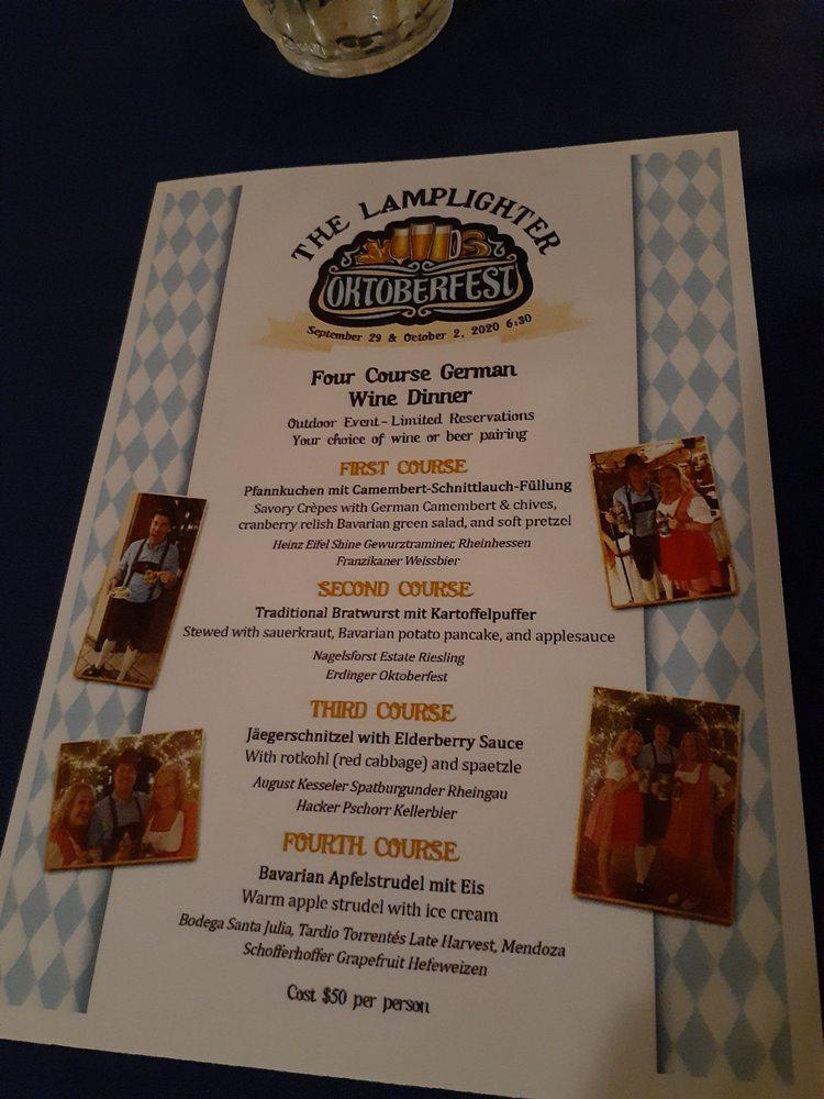 Menu at The Lamplighter Restaurant, Delmont, William Penn Hwy