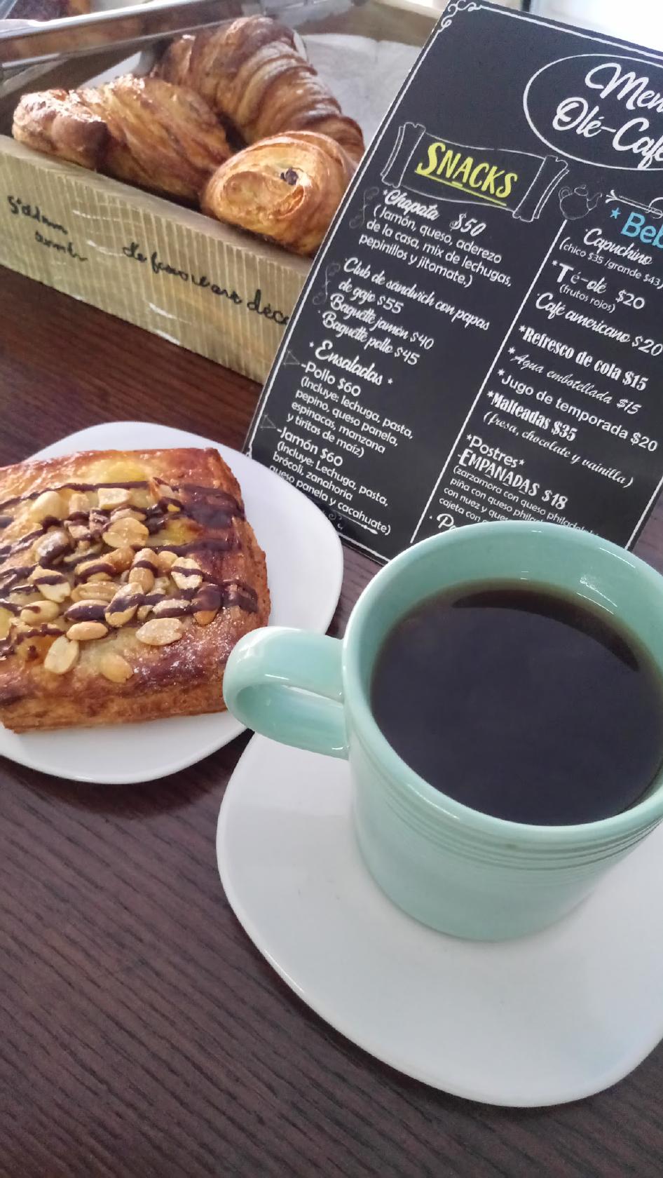 Menu at Olé Café, Texcoco, Calle Francisco Sarabia 78-124