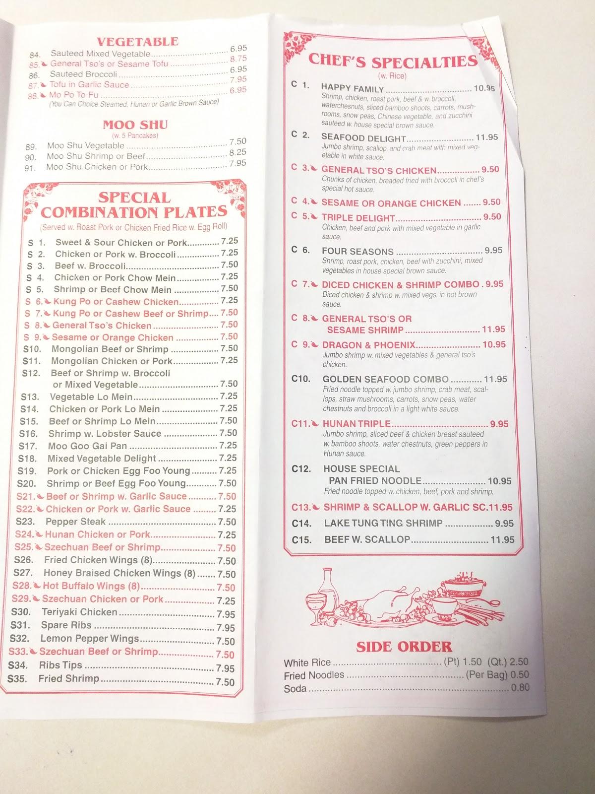 Menu at Dragon Garden restaurant, Stockbridge, 877 GA-138 W
