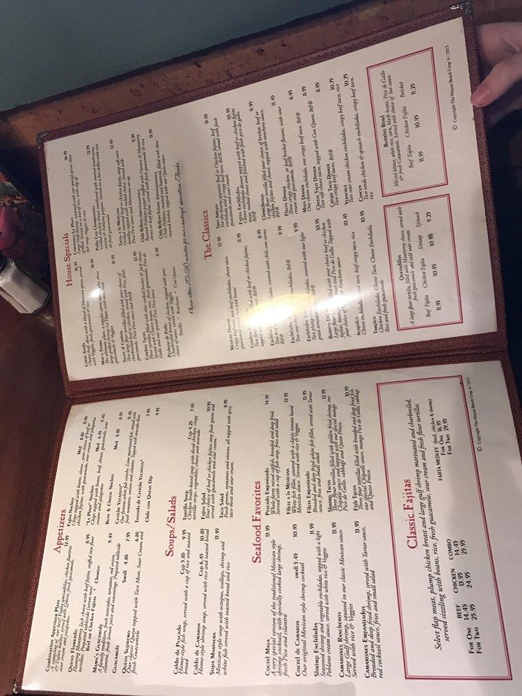 Menu at La Playa Maya Hudson Oaks restaurant, Hudson Oaks, Fort Worth Hwy