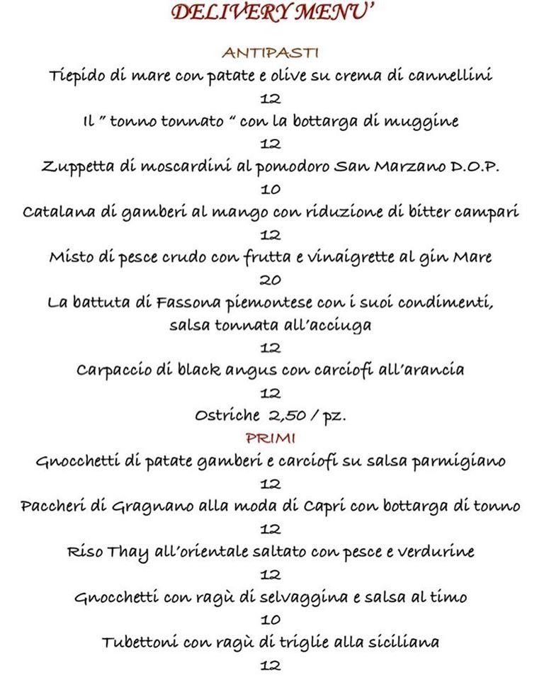 Menu at La Ruga del Corso pub & bar, Arona