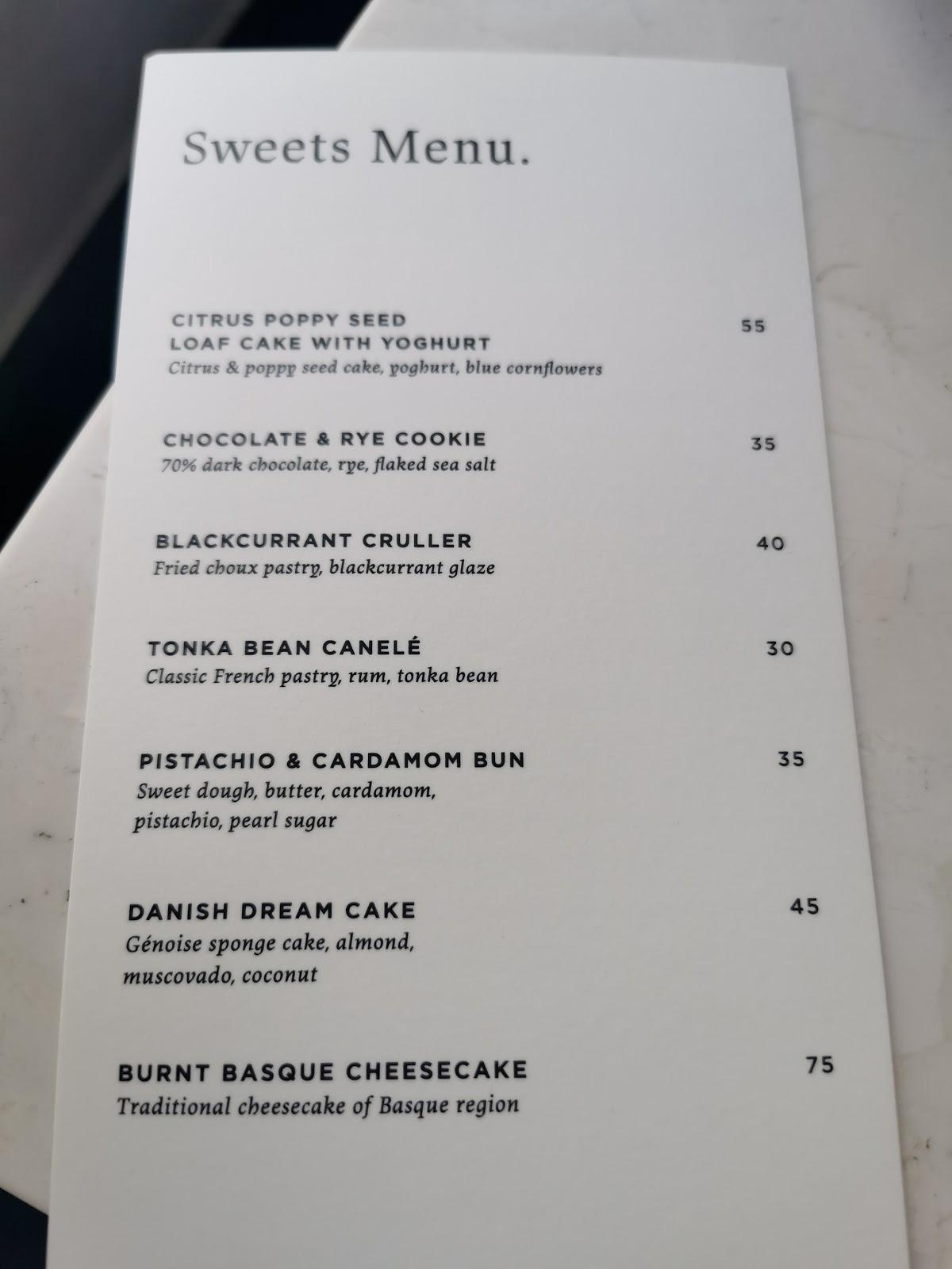 Menu at Rosetta Roastery Cafe (Bree Street), Cape Town, 101 Bree St