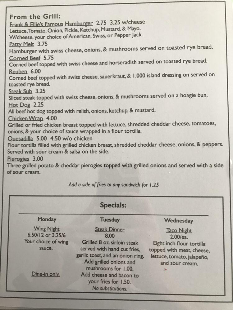 Menu at Maple Inn pub & bar, Elyria