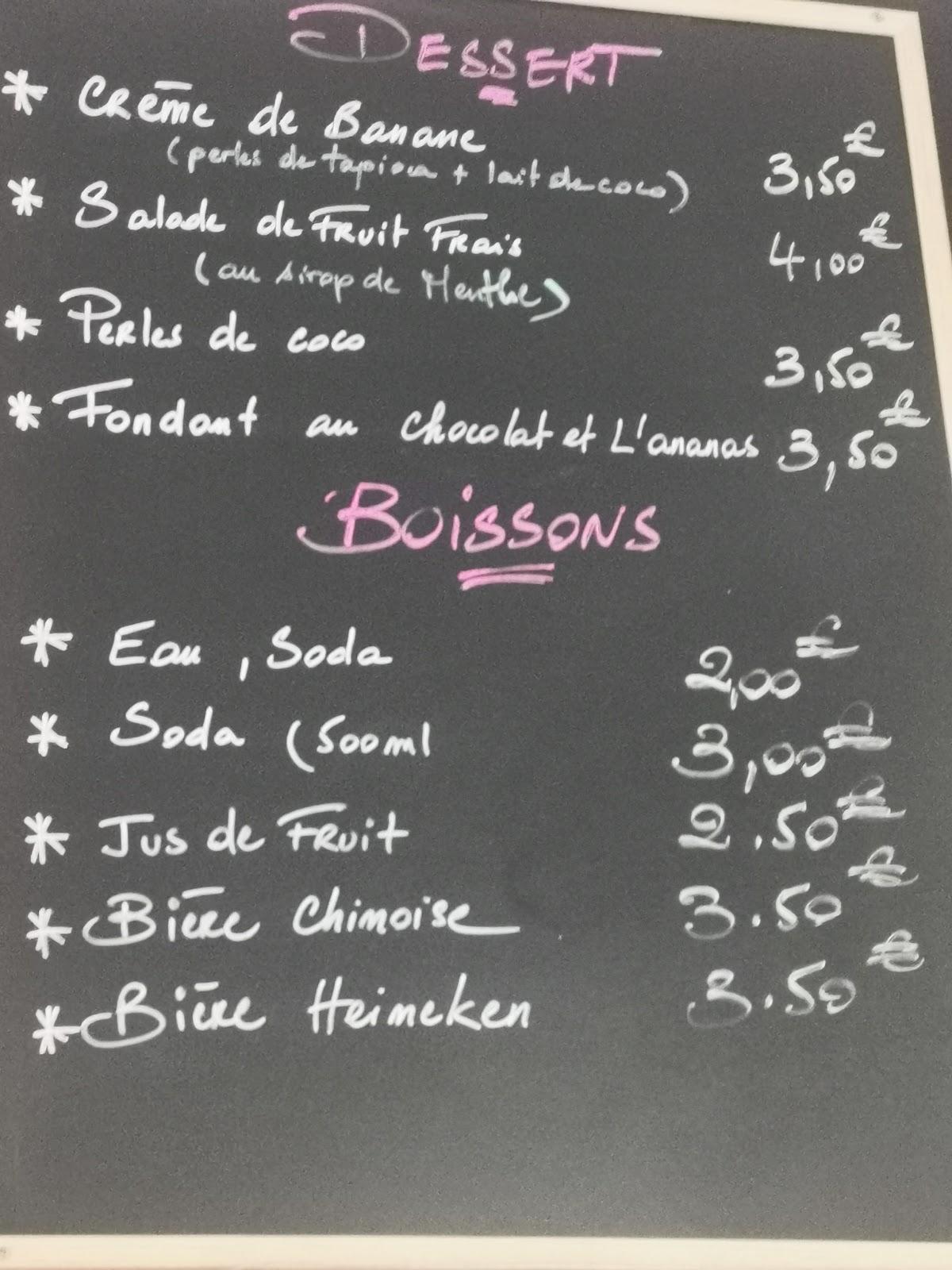 Menu au Le Pousse-Pousse restaurant, Nantes