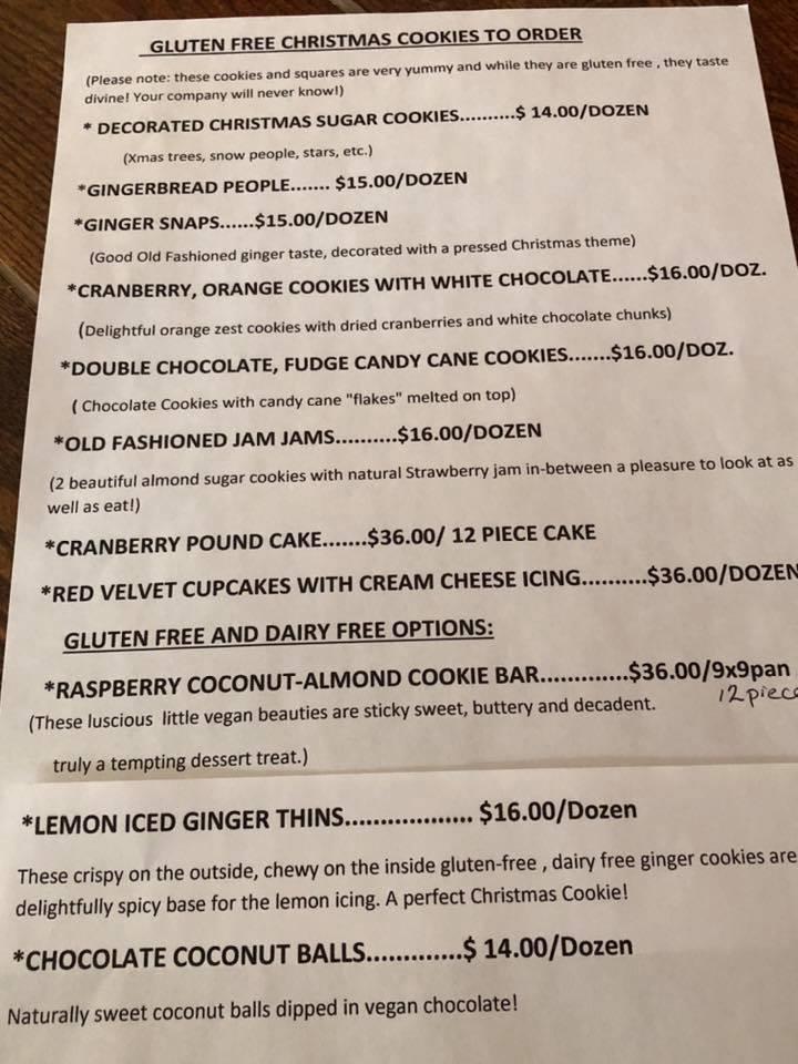 Menu at The Old School Cafe, Laundry & Greenhouses, Combermere
