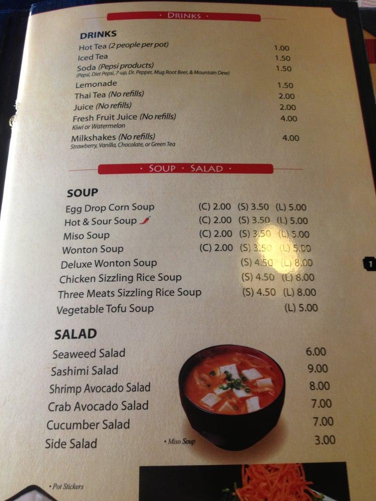 Menu at Chop Stix Asian Bistro restaurant, Rock Springs