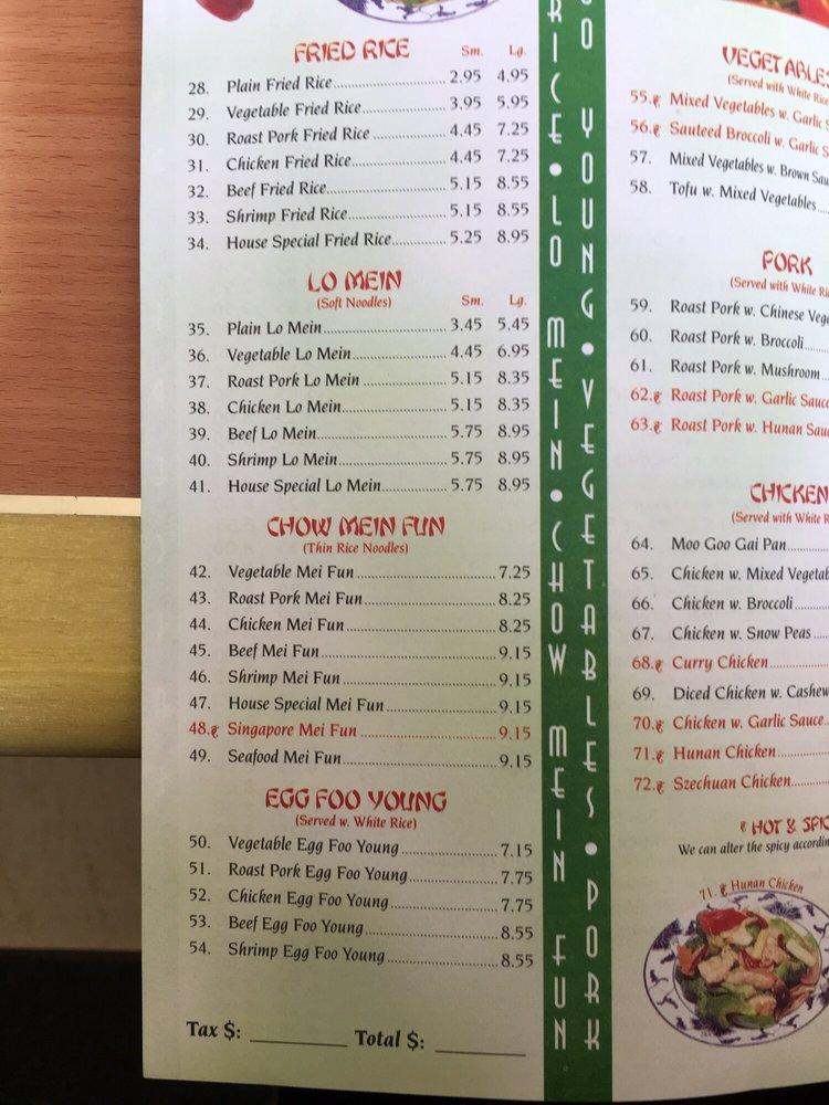 Menu at Number 1 Kitchen restaurant, Akron