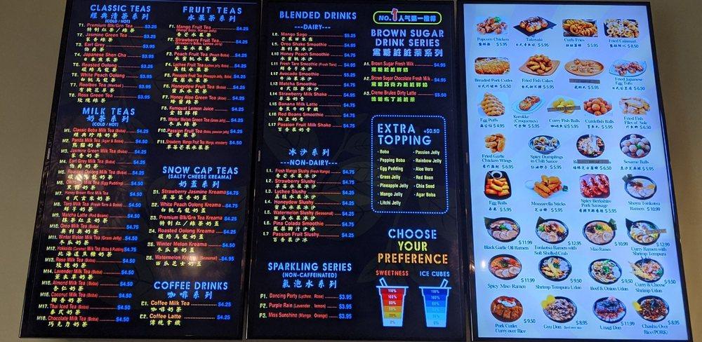Menu at Teapot restaurant, Pleasant Hill