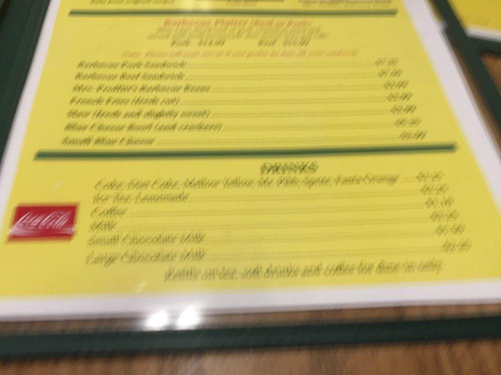 Menu at Ridgewood Barbecue, Bluff City