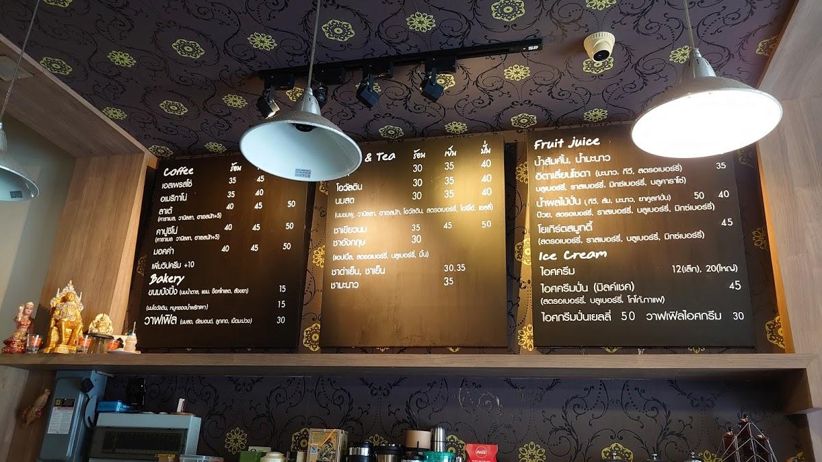 Menu at Coffee Time คอฟฟี่ไทม์ cafe, Trang