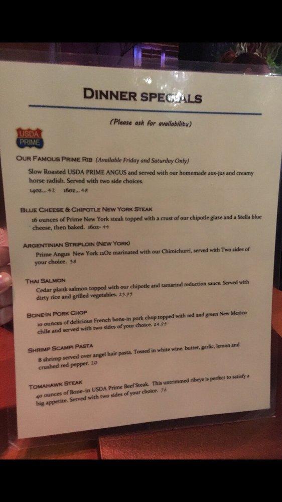 Menu at Maderas Steak & Ribs pub & bar, Los Alamitos