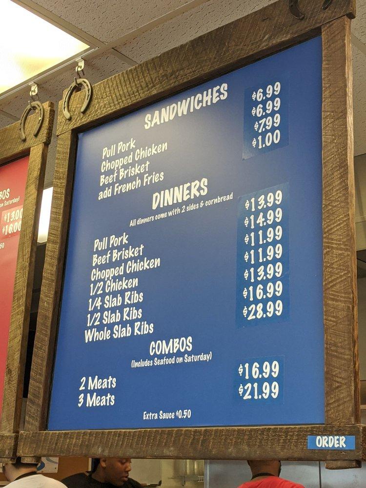 Menu at Kinfolks BBQ, Taunton, 289 Winthrop St