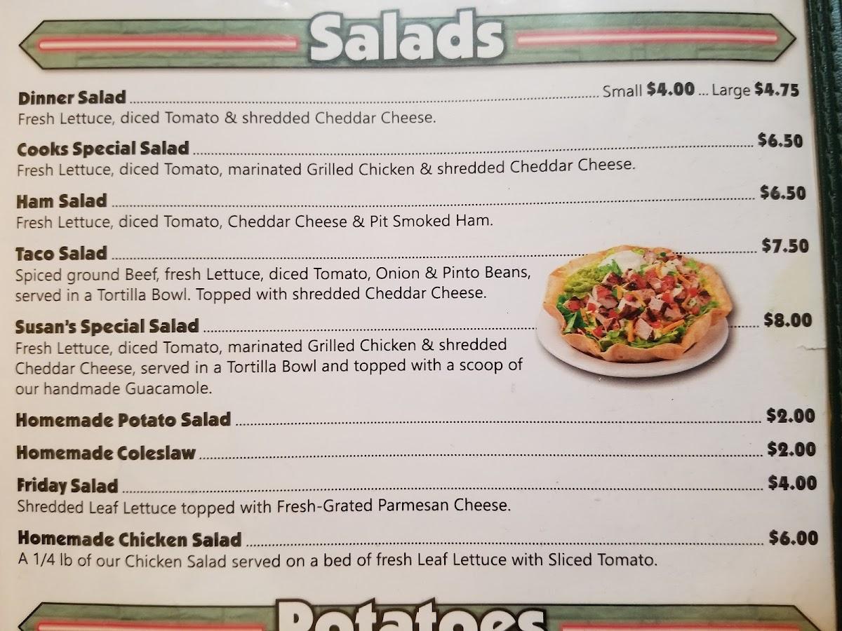 Menu at Bob’s Pig Shop BBQ, Pauls Valley