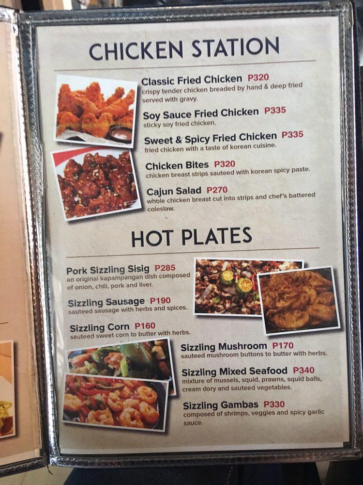 Menu at Coffee En Tree cafe, Angeles