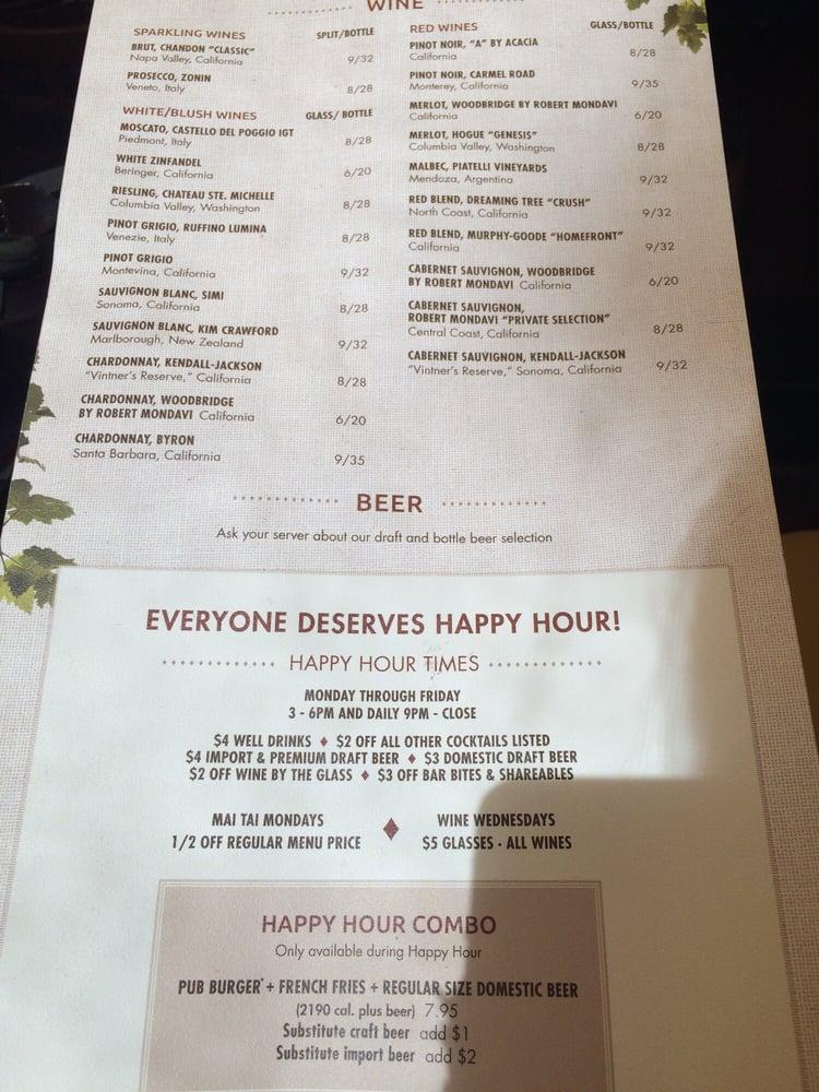 Menu at Elephant Bar, Albuquerque, Louisiana Blvd NE