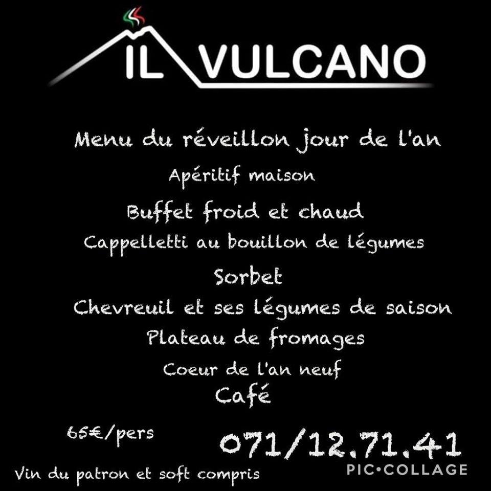 Menu au Il Vulcano Auvelais, Sambreville