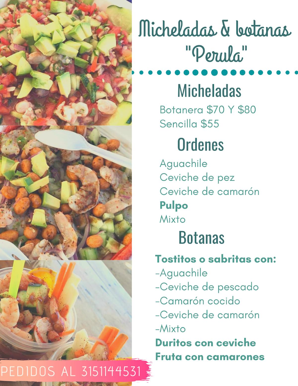 Menu at Micheladas Perula pub & bar, Mexico