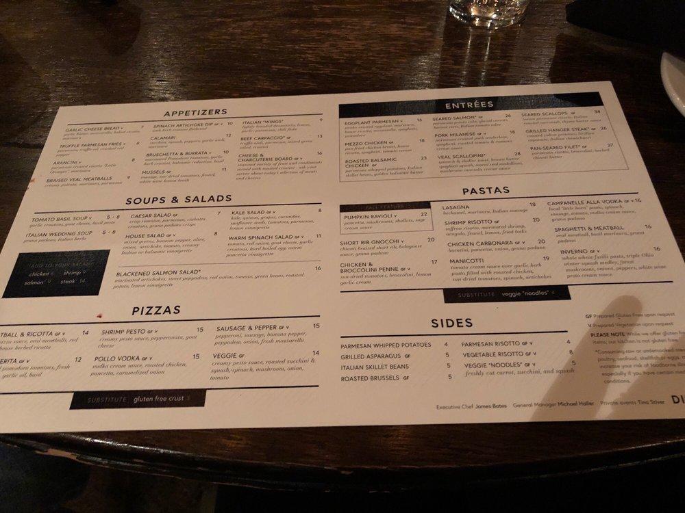 Menu at Mezzo pub & bar, Dublin, 12 W Bridge St