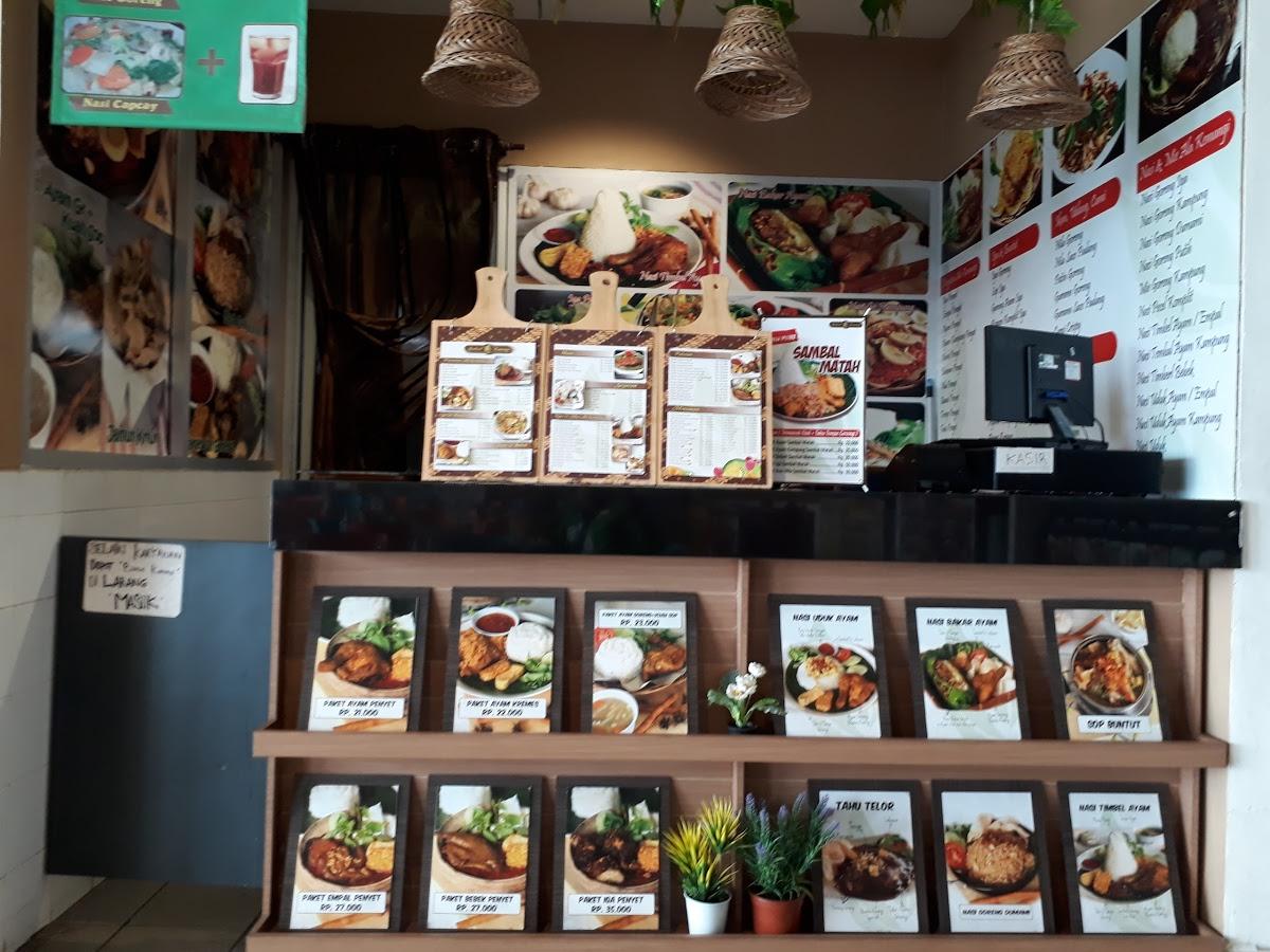 Menu at Bakoel Kemangi restaurant, Banjarmasin, Jl. A. Yani No.6