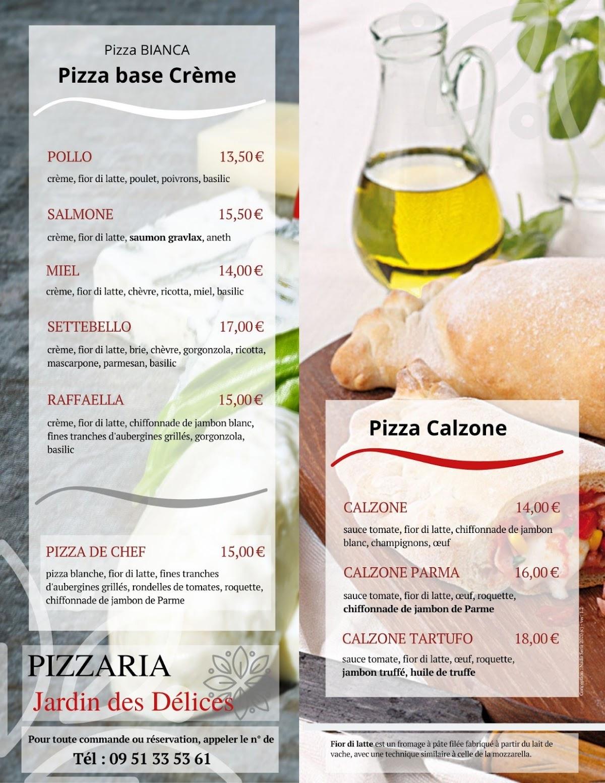 Menu at TRATTORIA DELLA PASTA restaurant, Lyon