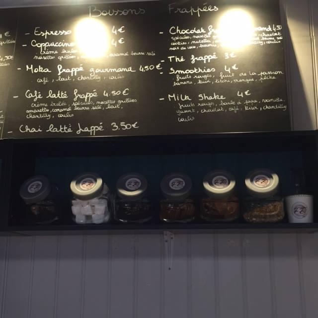 Menu at Finger Food cafe, Bordeaux