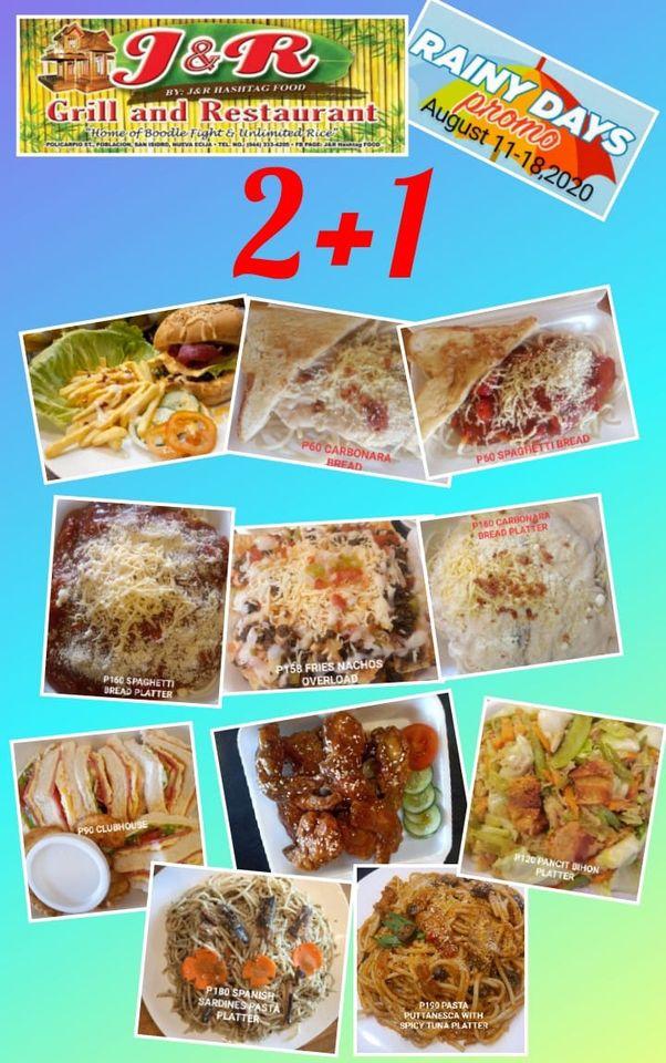 Menu at J&R Grill and Restaurant, San Isidro