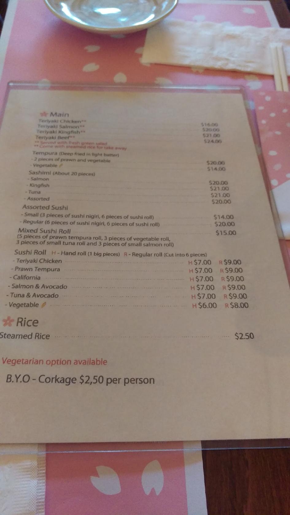 Menu at Teriyaki Boy Balmain restaurant, Balmain