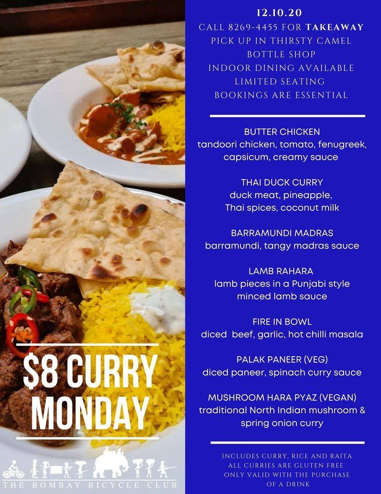 Menu at Bombay Bicycle Club, Ovingham, 29 Torrens Rd