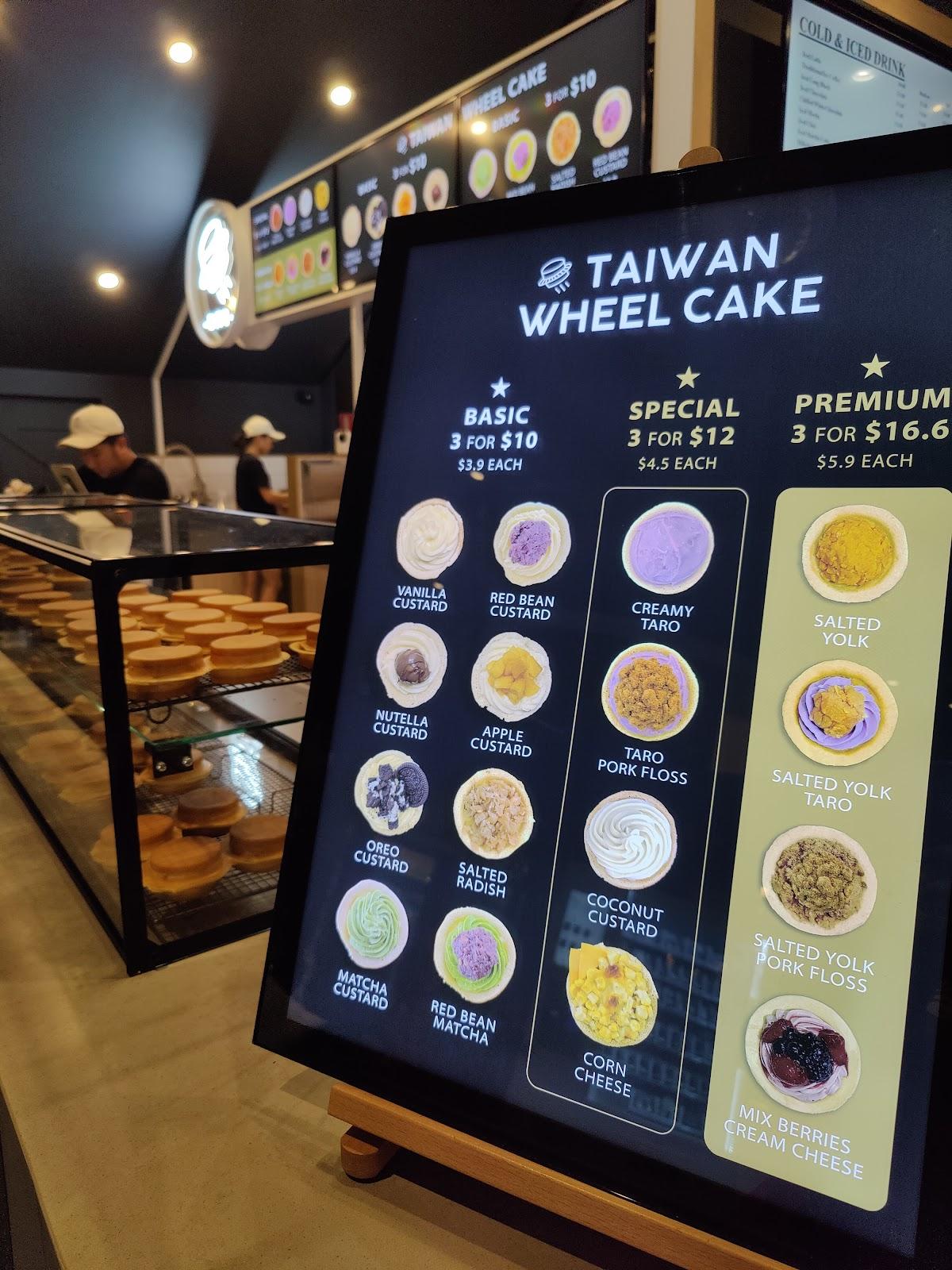 Menu at Disc Taiwan Wheel Cake desserts, Melbourne