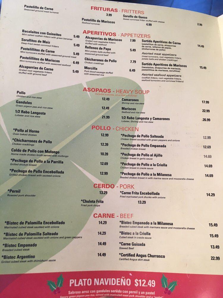 Menu at Guavate Puerto Rican Eatery & Bistro restaurant, Orlando, 422 S ...