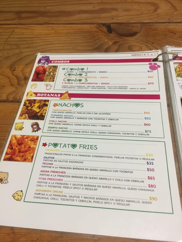 Menu at Lijiang restaurant, Monterrey, Av. Del Estado #244 Col. Tecnológico