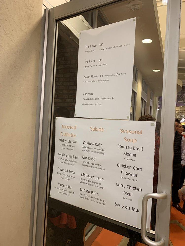 Menu at Mr. Mustache restaurant, Los Angeles